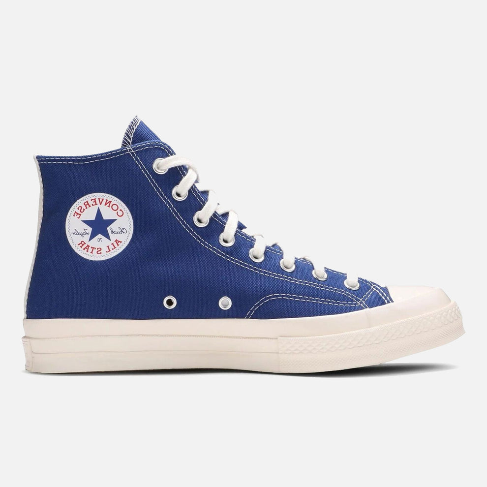 Converse x Comme Des Garcons Chuck 70 Heart Hi Blue CDG – THE SNEAKER ...