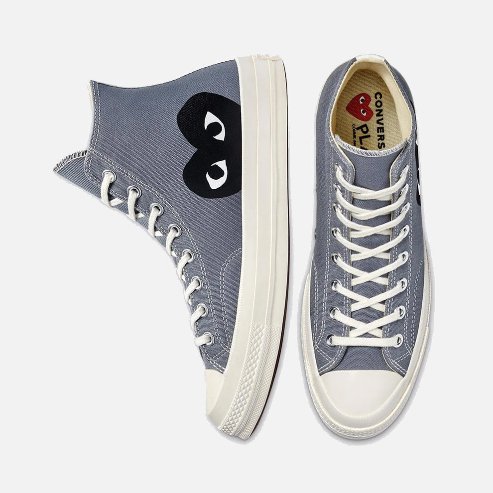Converse x Comme Des Garcons Chuck 70 Heart Hi Grey CDG – THE SNEAKER ...