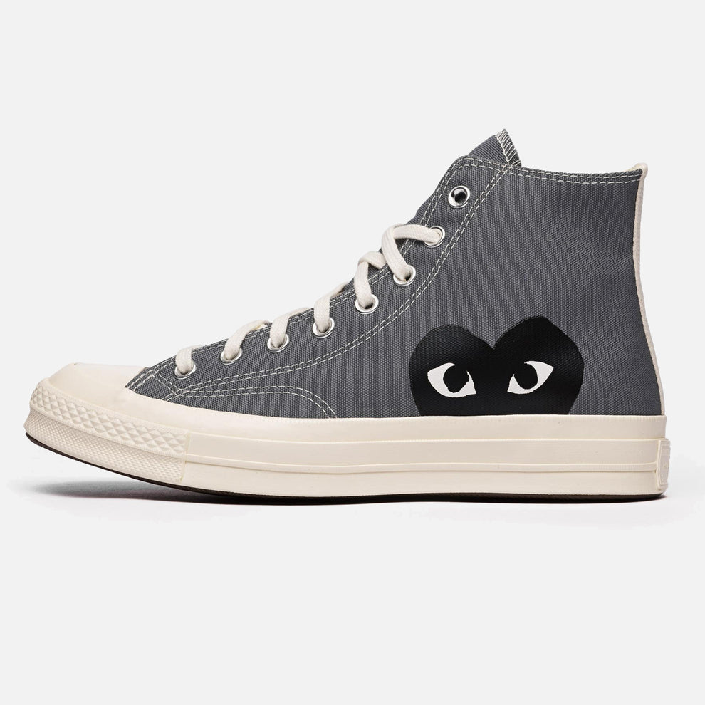 Converse x Comme Des Garcons Chuck 70 Heart Hi Grey CDG – THE SNEAKER ...