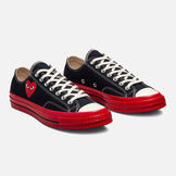 Converse x Comme Des Garcons Heart Black Red CDG - Men's Trainers – THE ...