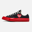 Converse x Comme Des Garcons Heart Black Red CDG - Men's Trainers – THE ...