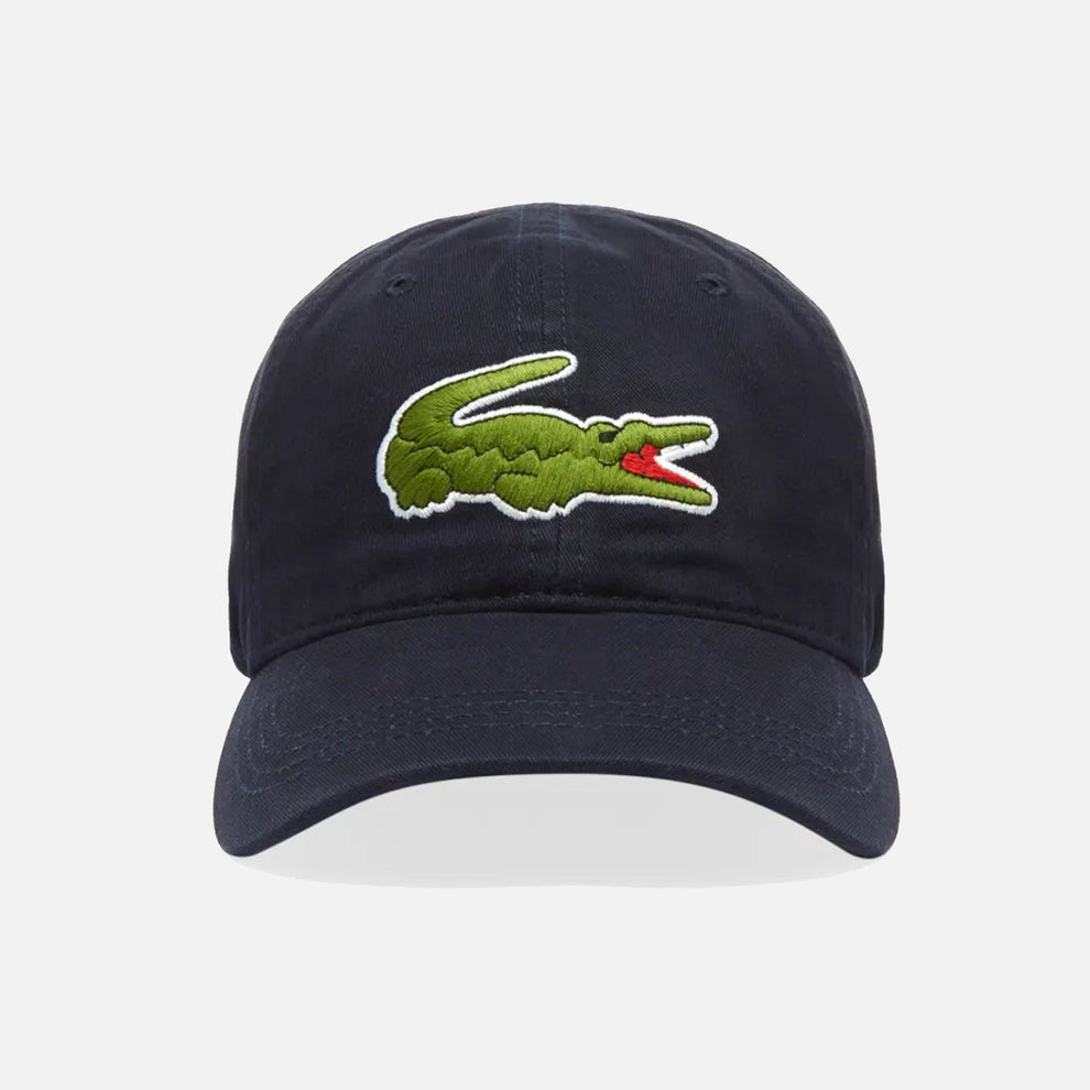 Lacoste Adjustable Organic Cotton Twill Baseball Cap - Navy – THE ...