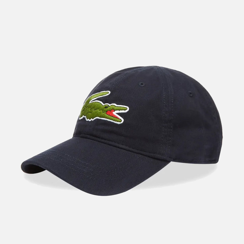 Lacoste Adjustable Organic Cotton Twill Baseball Cap - Navy – THE ...