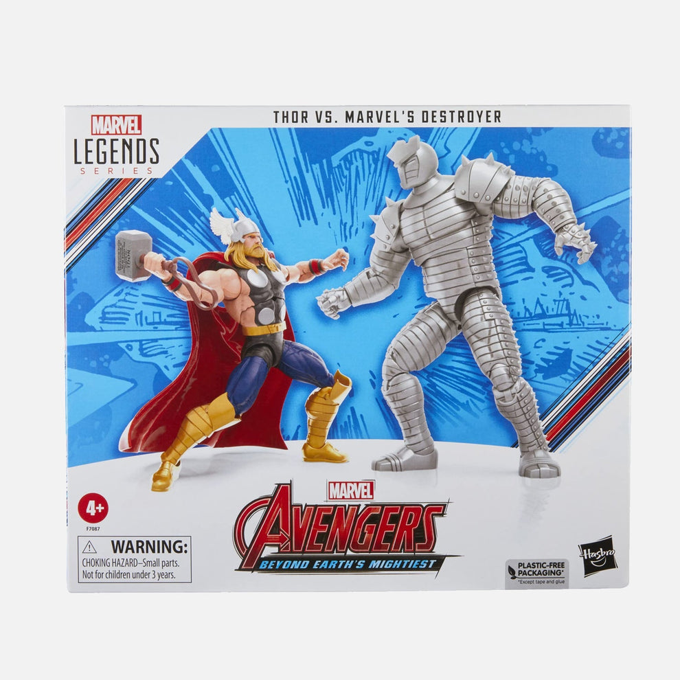 Marvel Hasbro Legends Series Thor vs Destroyer Avengers 60th Anniversa ...